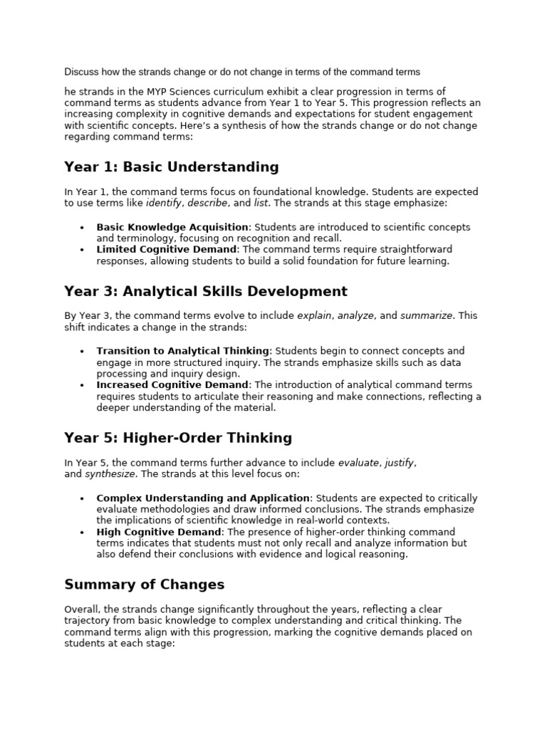 strands | PDF | Critical Thinking | Knowledge