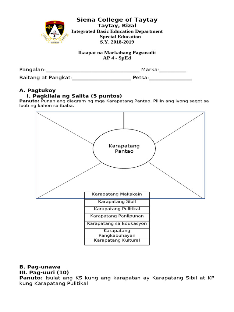 Ap 4 4th Quarter | PDF