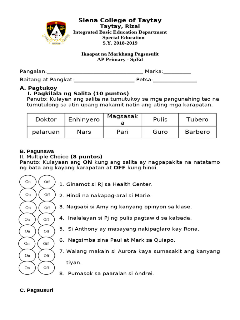 AP 2 4th Quarter | PDF