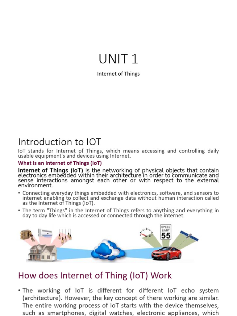 IOT_NOTES_1 | PDF | Internet Of Things | Computer Security