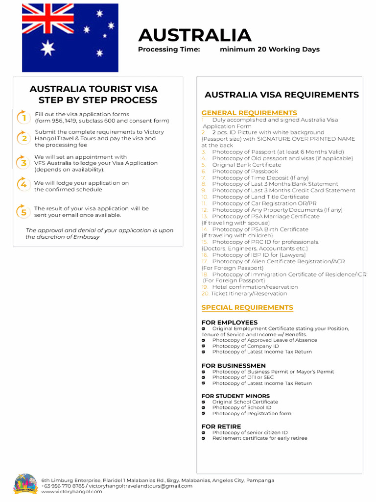 Australia Visa Requirements | PDF | Travel Visa | Passport