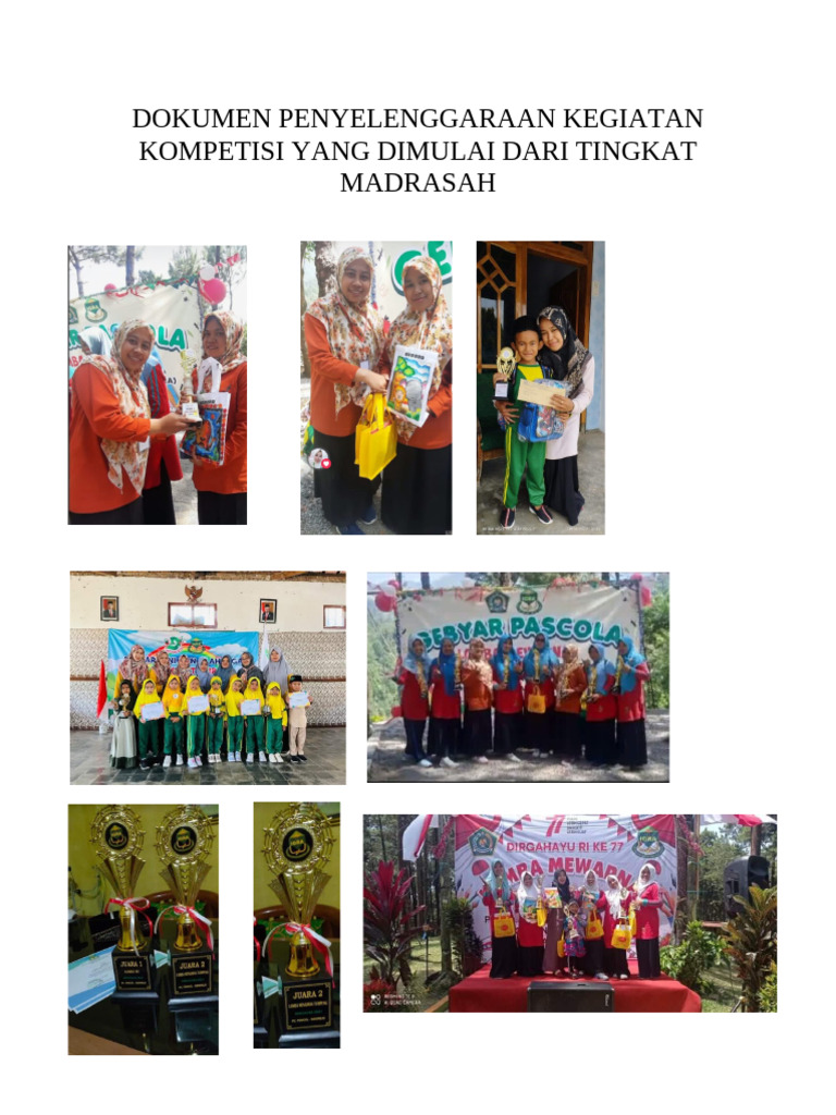 2.3.4 Dokumen Penyelenggaraan Kegiatan Kompetisi Yang Dimulai Dari ...