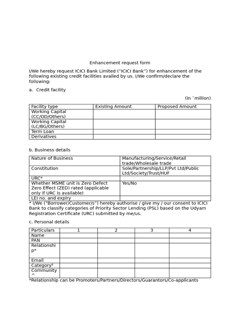Enhancement Request Form | PDF | Business
