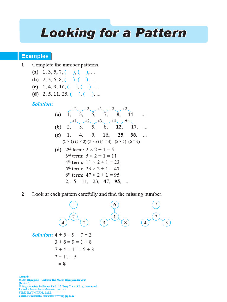 Looking For A Pattern - 0 | PDF
