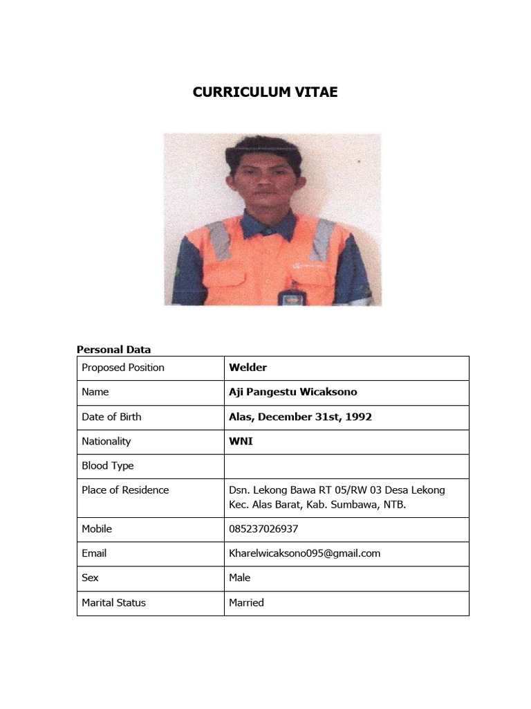 CV Aji Pangestu Wicaksono | PDF