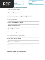 Passive Voice - Multiple Choice Worksheet Live Worksheets | PDF | Worksheet