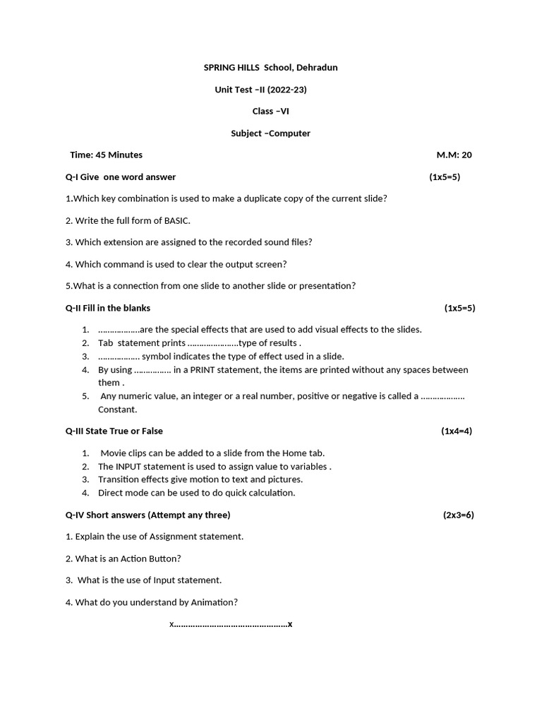 Unit1 Computer | PDF | Games & Activities | Teaching Methods & Materials