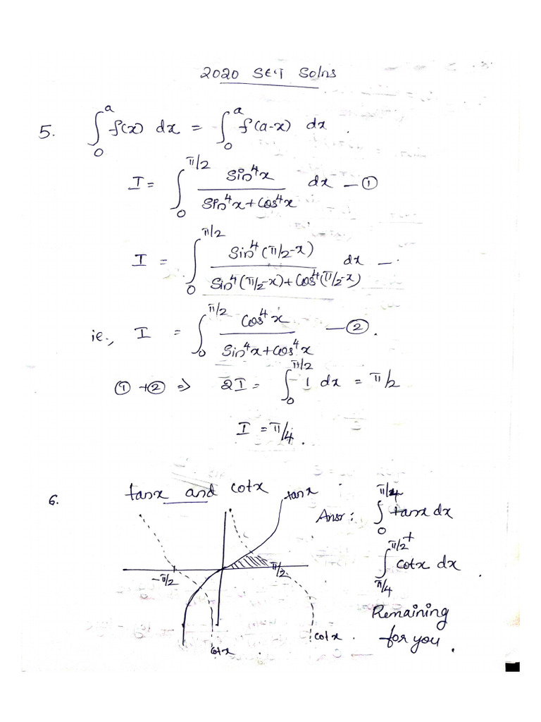 2020 Solns Section 1 | PDF
