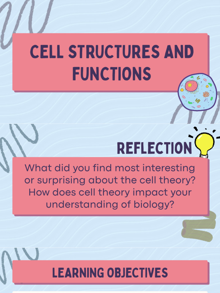 Unit I Lesson 2 Cell Structures and Functions | PDF