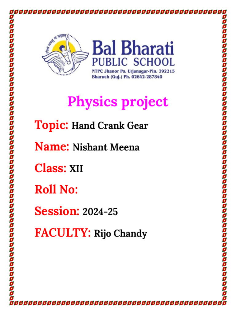 Final Hand Crank Gear Nishant | PDF | Gear | Machines