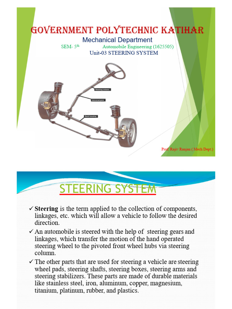 steering | PDF | Steering | Gear