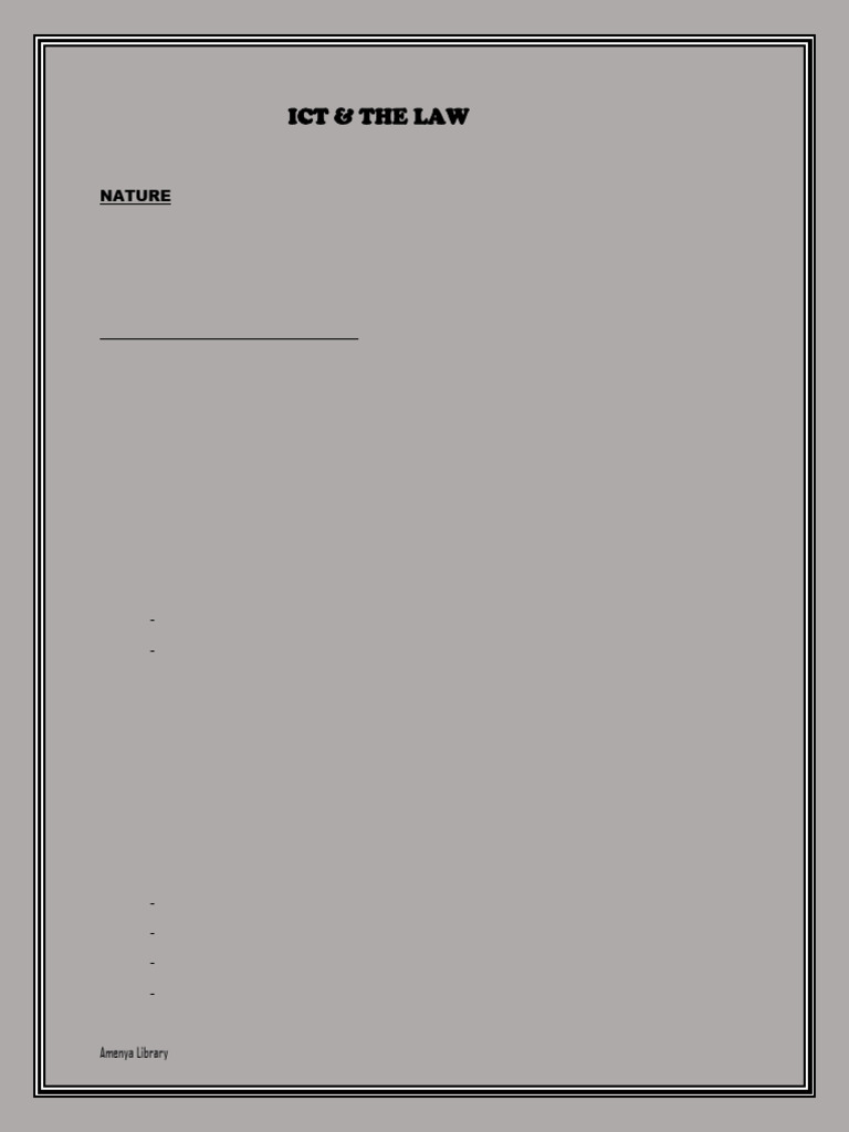 ICT Law and Regulations in Kenya | PDF | Copyright | Freedom Of ...