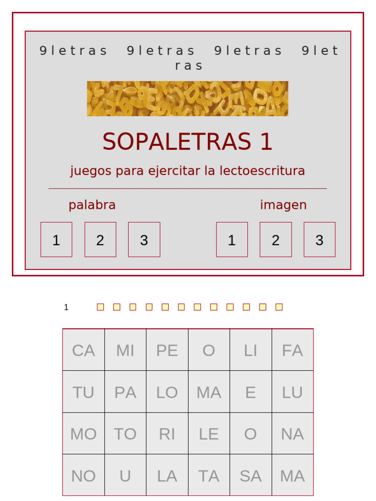 Sopaletras 1 | PDF