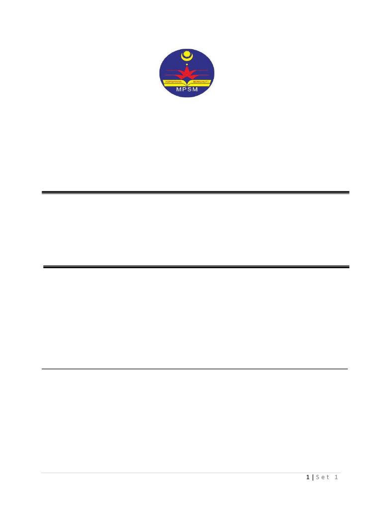 2024 Set 1 K2 PENANG | PDF