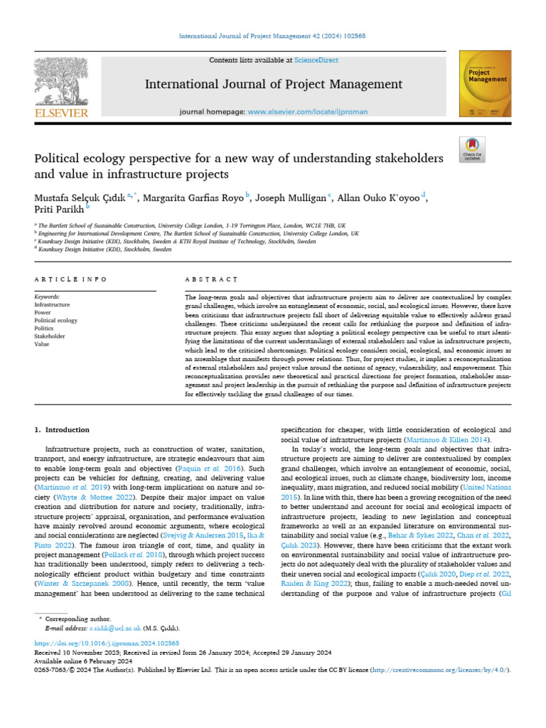 Political Ecology Perspective For A New Way of Understanding ...
