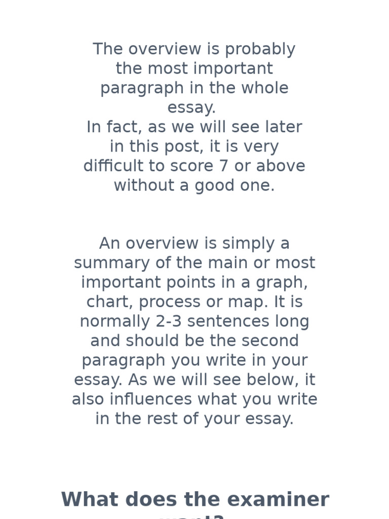 IELTS Writing Task 1 Overview | PDF