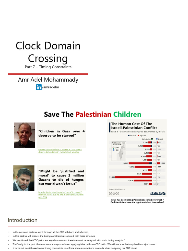 Timing Constraints in Clock Domain Crossing | PDF | Gaza Strip | Digital Electronics
