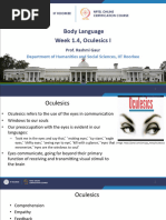 Oculesics | PDF | Metaphysics Of Mind | Social Psychology