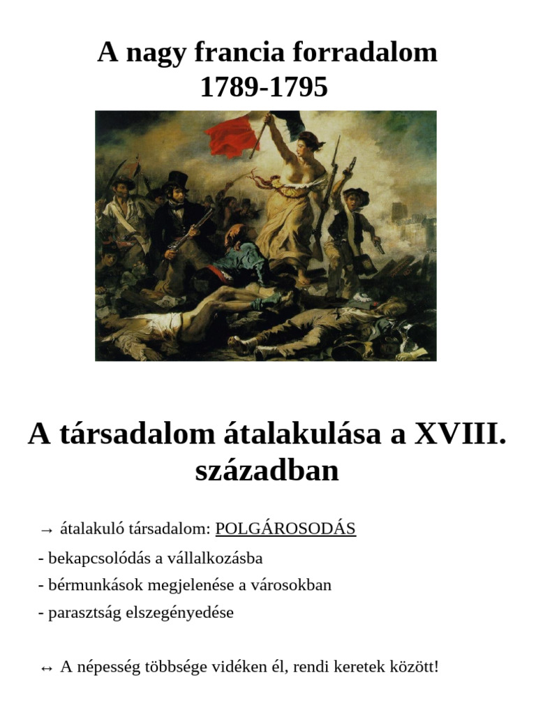 A Nagy Francia Forradalom | PDF