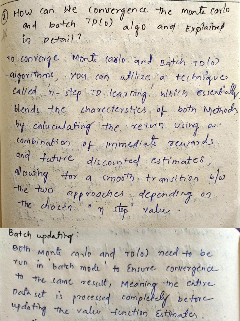RL Mid - Unit4,5 Imp Questions | PDF | Teaching Methods & Materials ...