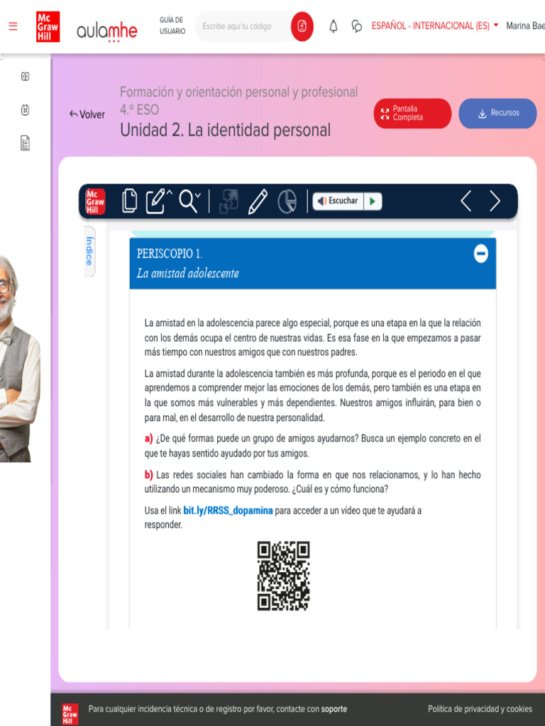 Unidad 2. La Identidad Personal | PDF | Amistad | Adolescencia