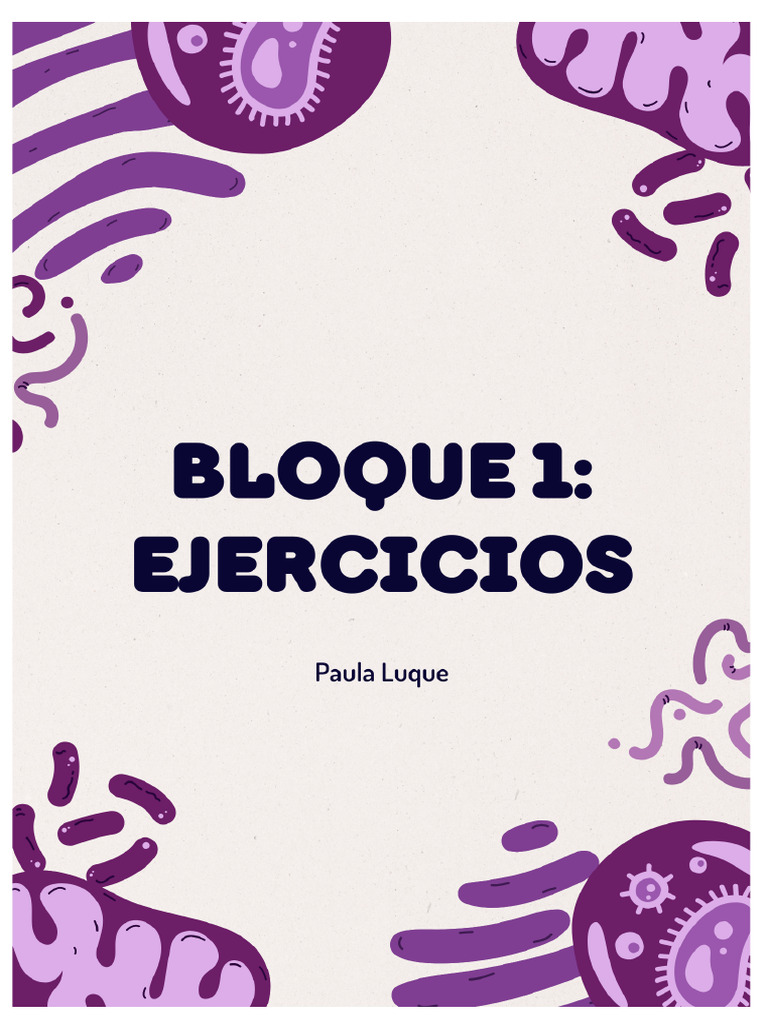 Ejercicios - Bloque 1 | PDF | Tripsina | Enzima