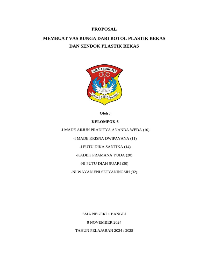 Proposal P5 Kelompok 6 Asli Fix | PDF