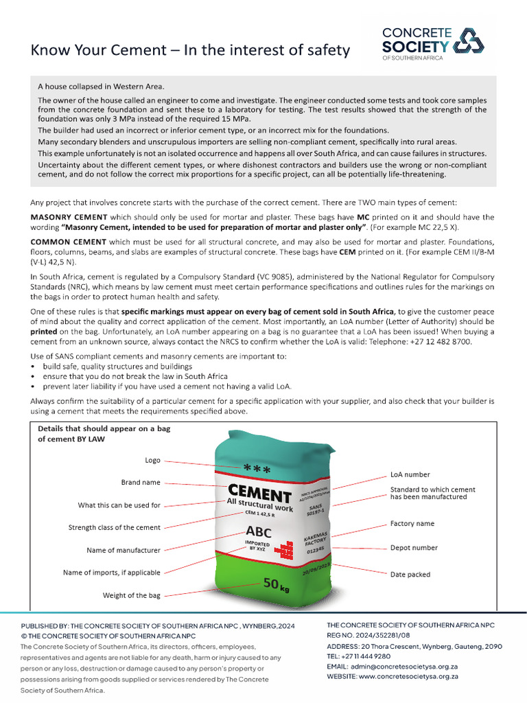 Cement Bag Marking 2024 | PDF