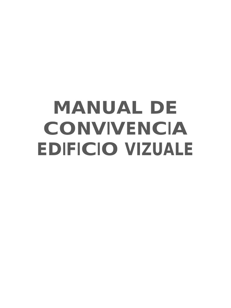 Norma de Convivencia Edif. Vizuale | PDF | Ascensor | Residuos Norma de Convivencia Edif. Vizuale | PDF | Ascensor | Residuos