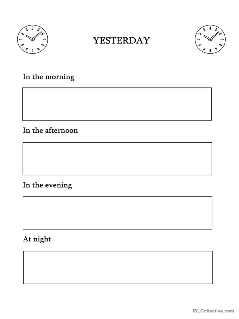 Yesterday Writing | PDF