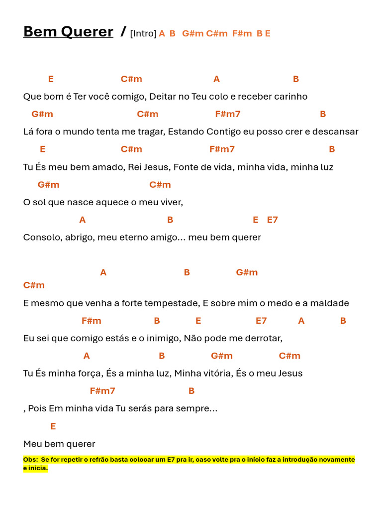 Cifras Maurinho - Bem Querer | PDF