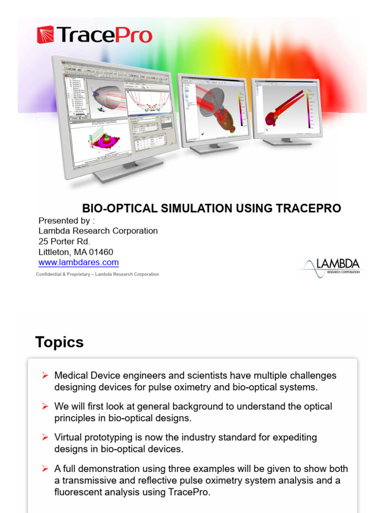 Bio-Optical Simulation in Oximetry Design | PDF | Electromagnetic ...