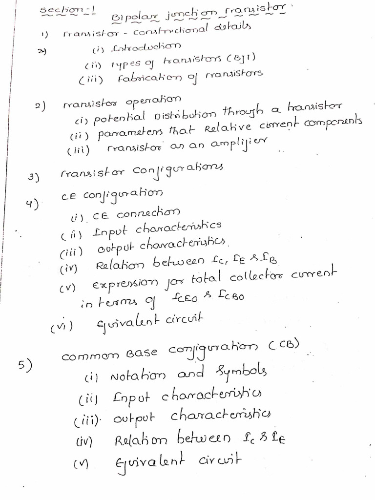 Unit 2 Basic Electronics CSE 4 Sem | PDF Unit 2 Basic Electronics CSE 4 Sem | PDF