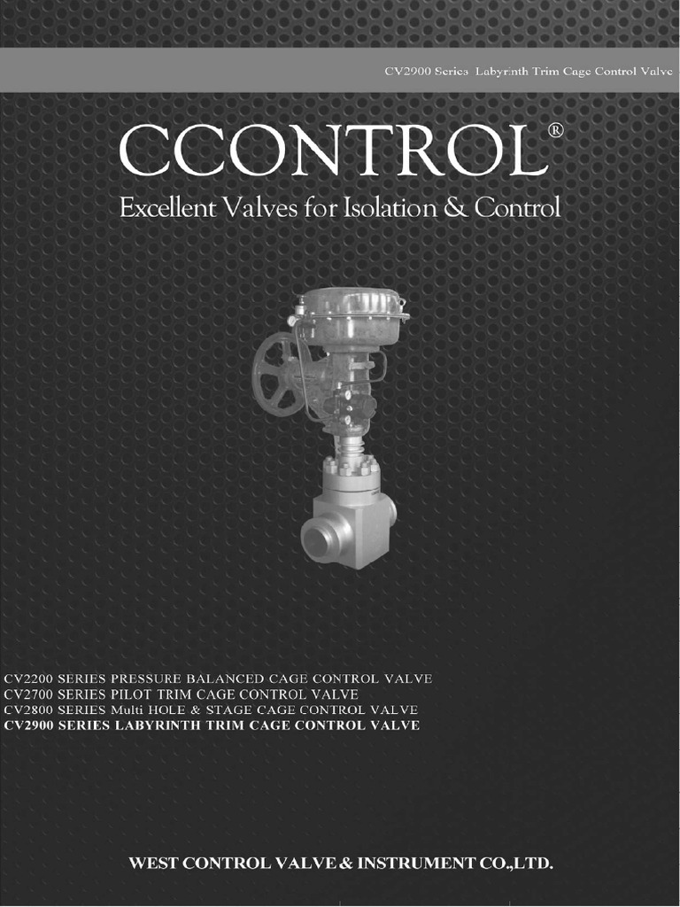 CV2900 Labyrinth Cage Control Valve | PDF