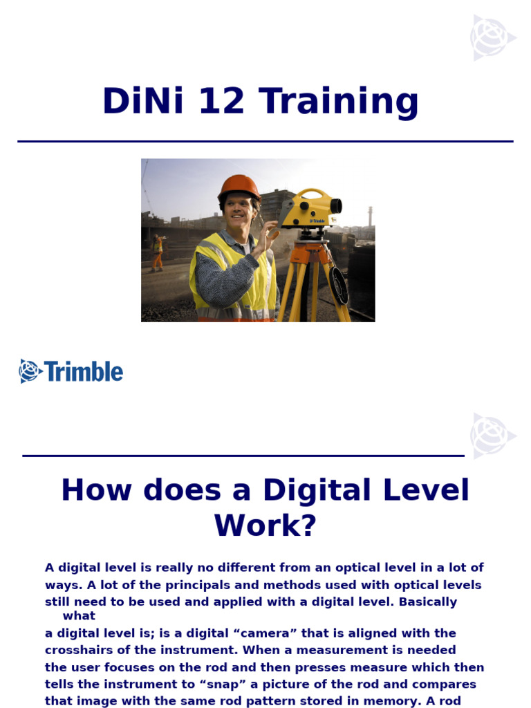 DiNi 12 Digital Level Guide | PDF | Computer Keyboard | Menu (Computing)