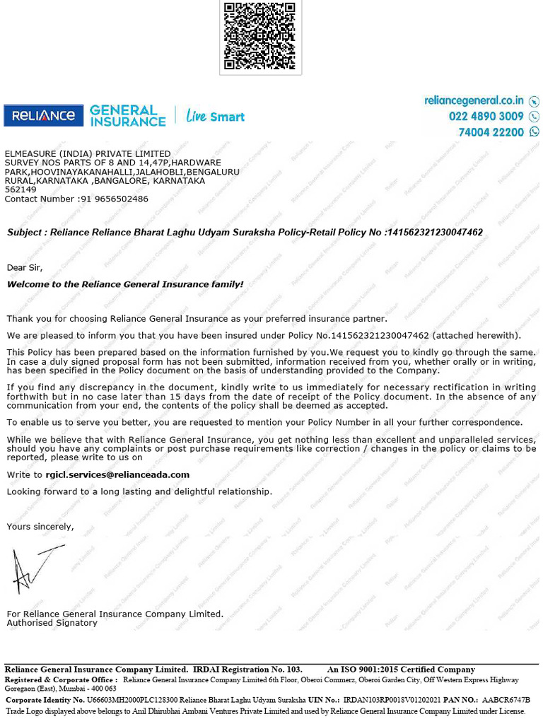 Insurance Policy - 2024 | PDF | Insurance | Flood