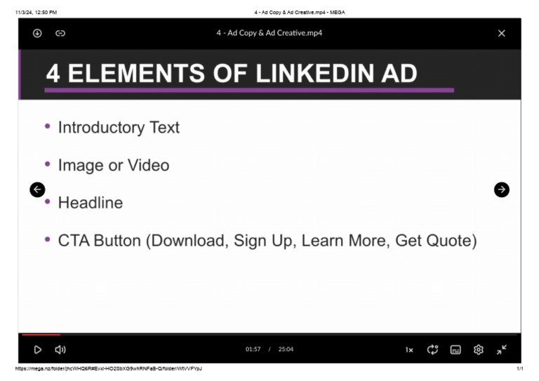 4 - Ad Copy & Ad Creative - mp4 - MEGA | PDF