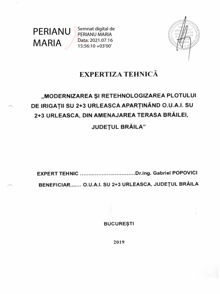 4.3 - Expertiza Tehnica - Semnat | PDF