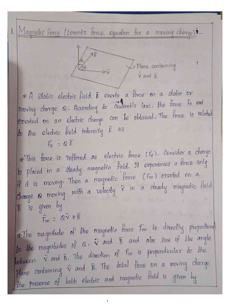 Emf Class Notes | PDF