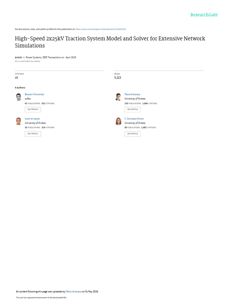 Traction Power Systems - Research Paper | PDF | Matrix (Mathematics ...