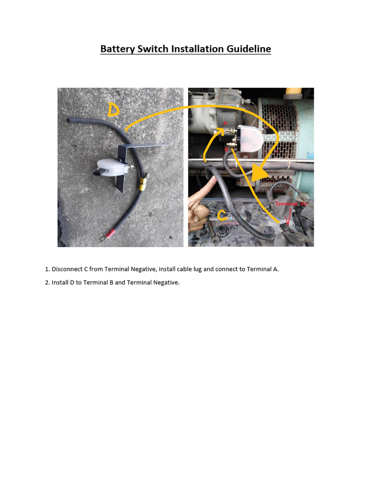 Battery Switch Installation Guideline | PDF | Home & Garden | Science ...