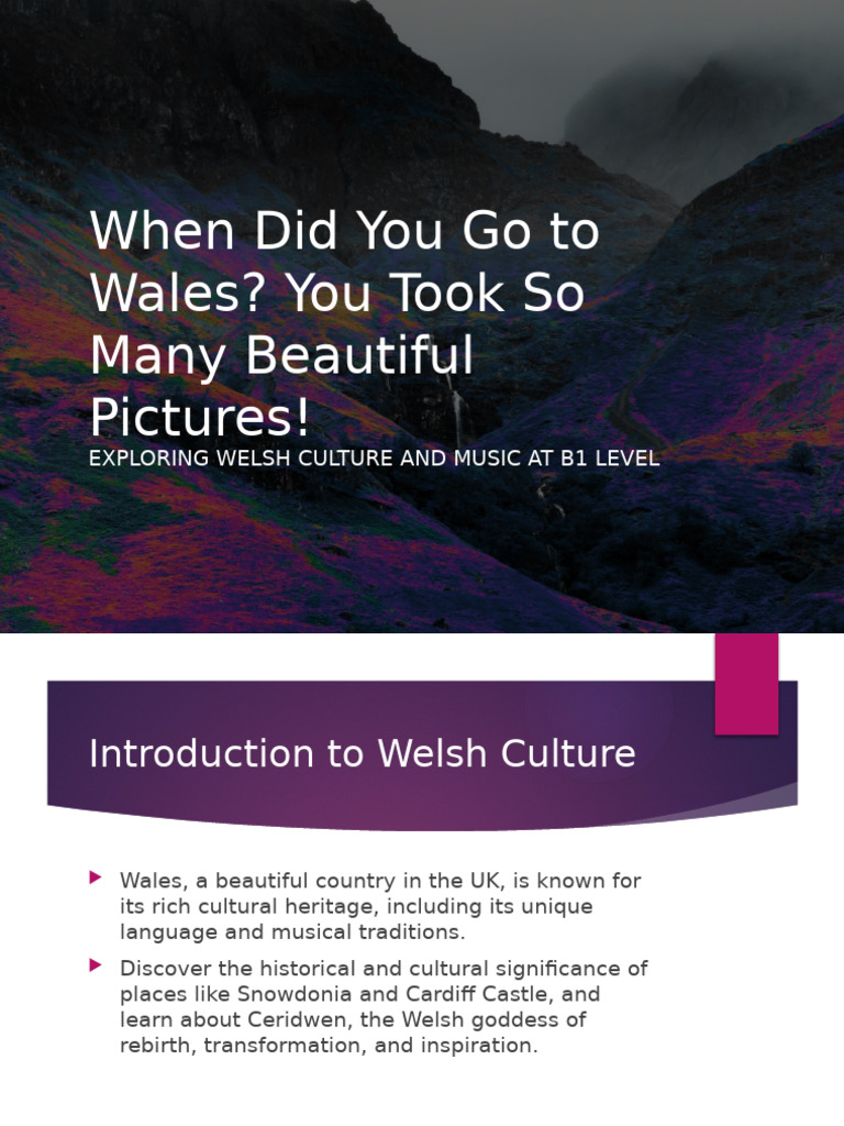 Welsh Culture Music Lesson B1 | PDF | String Instruments | Musical ...