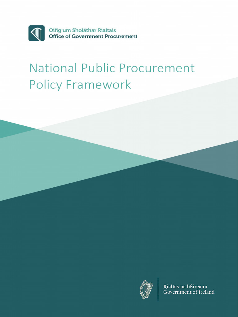 Public Procurement Policy Framework 2019 | PDF | Legal Remedy ...