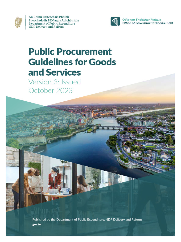 Public Procurement Guidelines For Goods and Services: Version 3: Issued October 2023 | PDF ...
