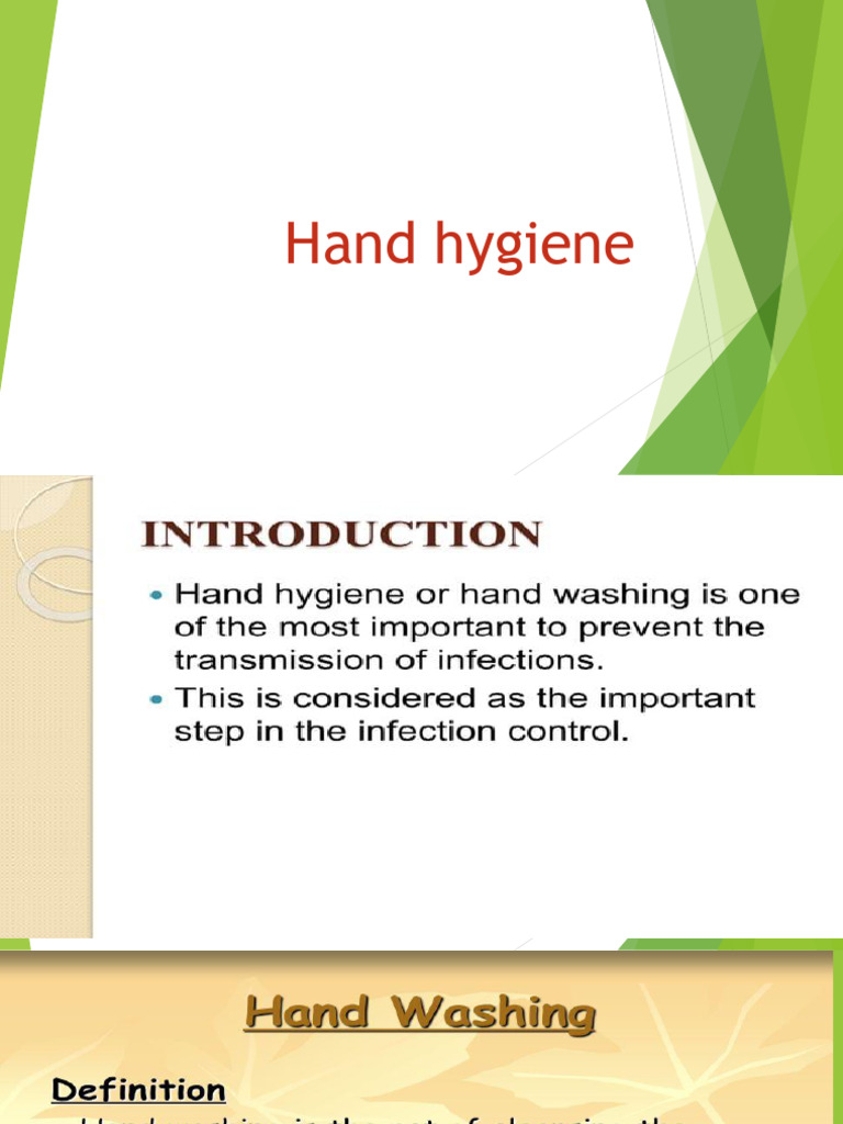 Hand Hygiene | PDF