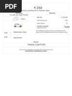 Rapido Bill | PDF