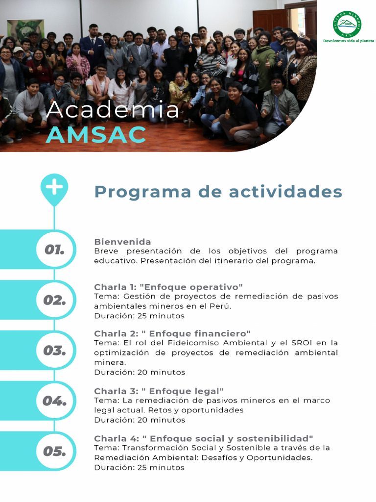 Programa Academia AMSAC UPC | PDF