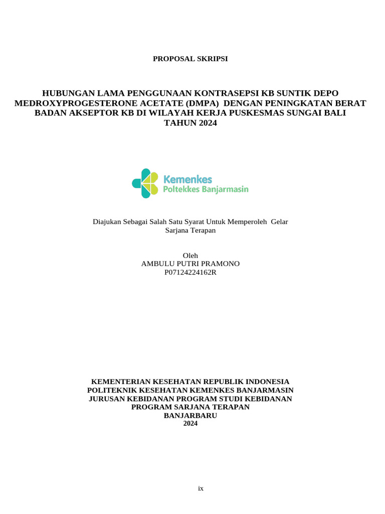 Proposal Skripsi Ambulu Putri RPL Tanbu B | PDF | Kesehatan Holistik | Sains & Matematika