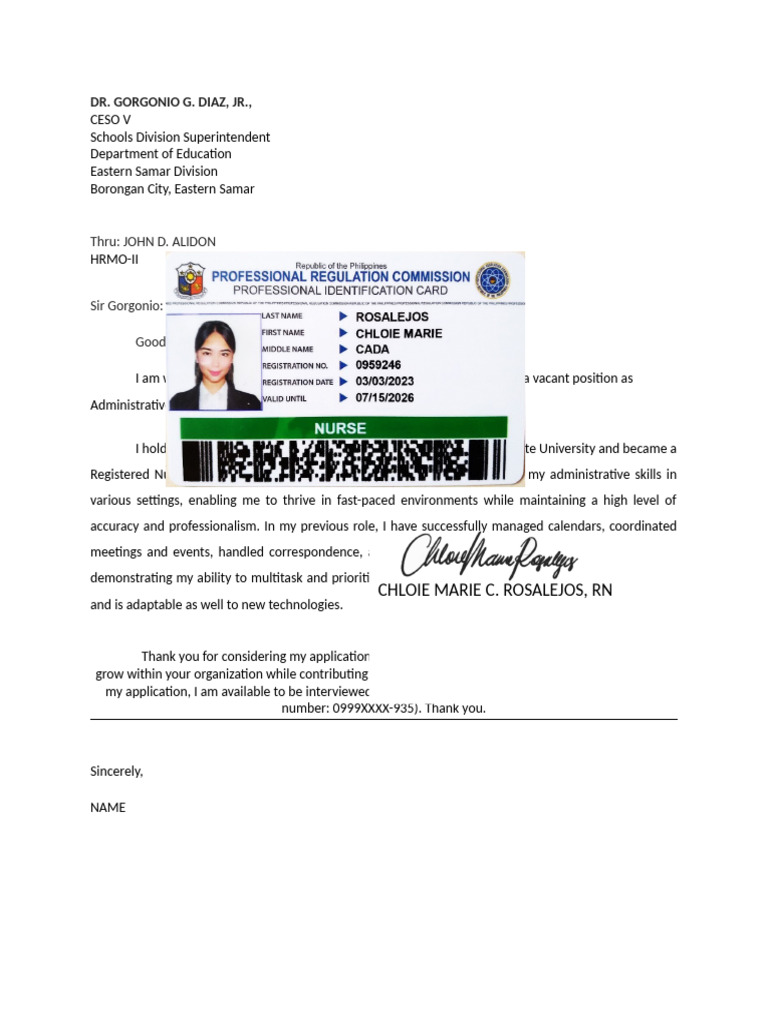 Intent Letter DEPED | PDF