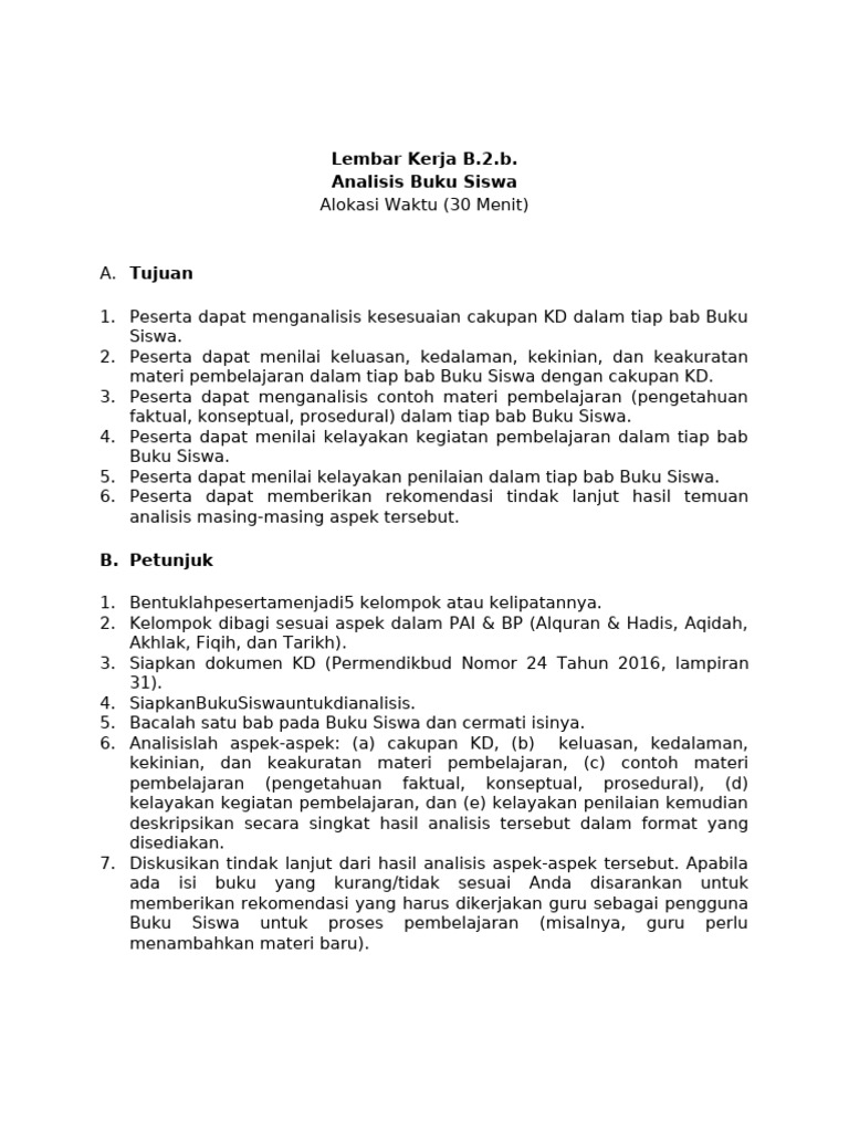 Analisis Buku Siswa | PDF